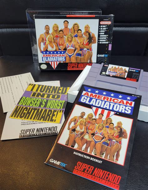 American Gladiators Snes Super Nintendo Ent 1993 Immaculate