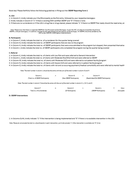Cbdrp Reporting Forms Template Pdf Drug Rehabilitation Patient