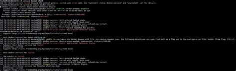 failed to start docker application container engine general docker