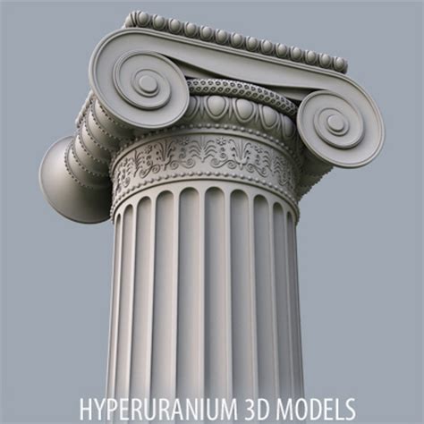 3d Ionic Column Model
