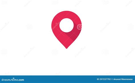 Location Pin The Red Pin Moves Up And Down Stock Footage Video Of Travel Trip