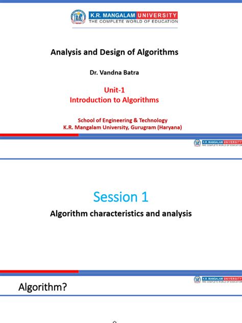 Session1introduction To Algortihm And Analysis Pdf Computational