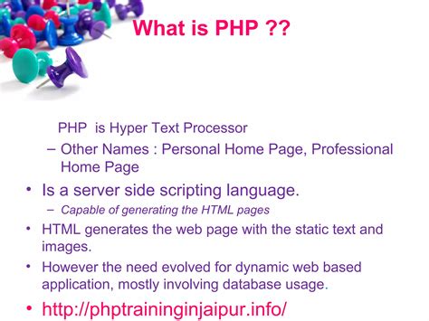 Introduction About Php Ppt