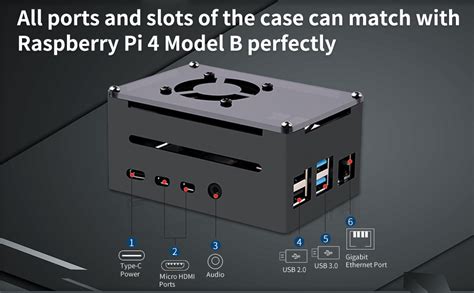 Jp Geeekpi ケース、アルミケース（ファン付き）、raspberry Pi 4 Model B 用