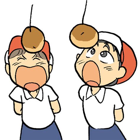 パン食い競争のイラスト かわいいフリー素材が無料のイラストレイン