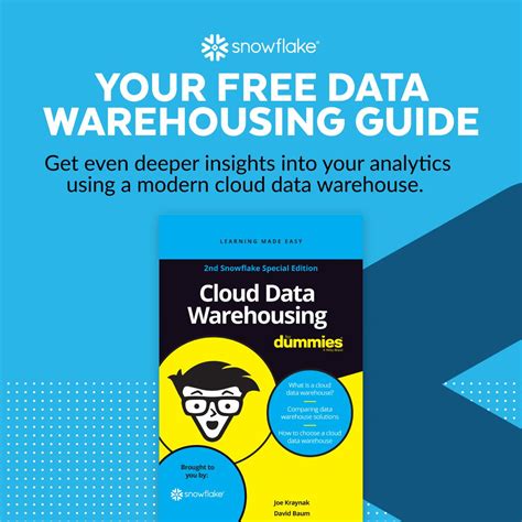 Cloud Data Warehousing For Dummies 3rd Edition Snowflake