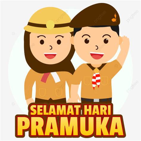 Selamat Hari Pramuka Character Cartoon Vector Png Selamat Hari Pramuka