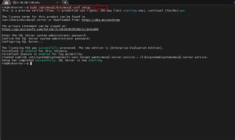 راهنمای نصب Sql Server در لینوکس نیک آموز