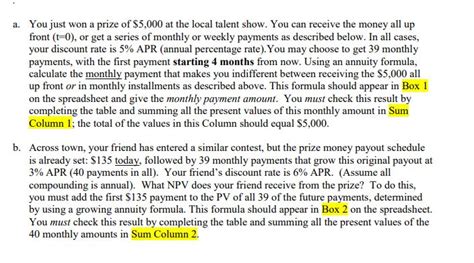 Solved Please Complete Parts A And B Using Excel See Chegg Com