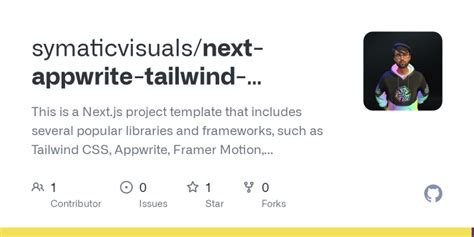 Deepanshu Goel On Linkedin Github Symaticvisualsnext Appwrite Tailwind Template This Is A