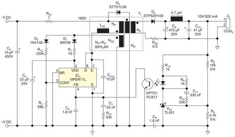 Schematic Diagram Of Flyback Transformer Circuit Diagram