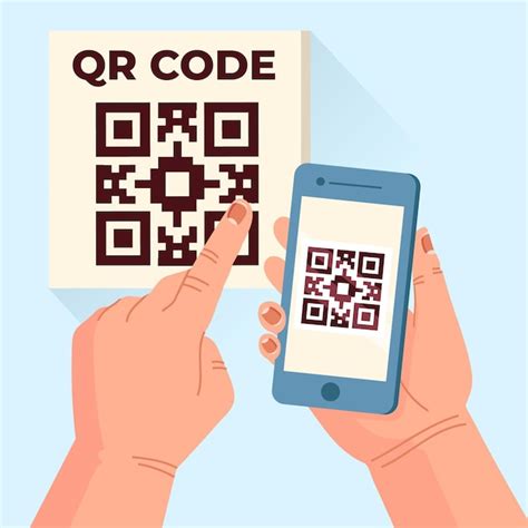 Premium Vector Smartphone Scanning Qr Code Theme