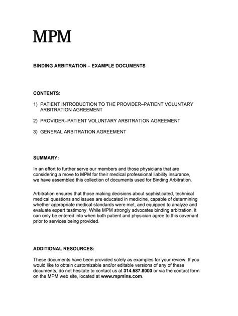 27 Amazing Picture Of Arbitration Agreement Form