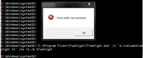 Command Line Truecrypt Drive Letter Not Available Super User