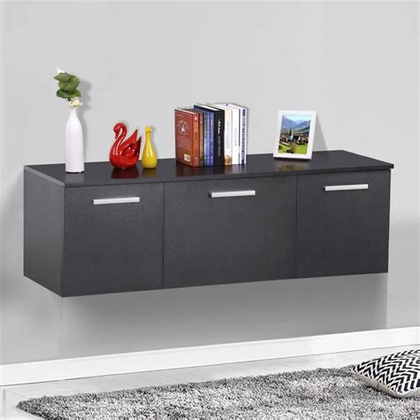 Floating Media Cabinet With Doors At Eva Doolittle Blog
