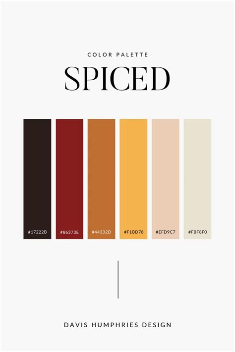 Spiced Color Palette By Davis Humphries Design Dark Brown 17222b