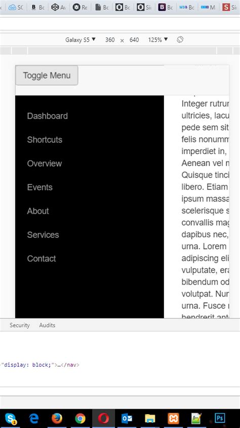 Twitter Bootstrap Deixar A Barra Lateral Fixa Depois De Abrir Stack