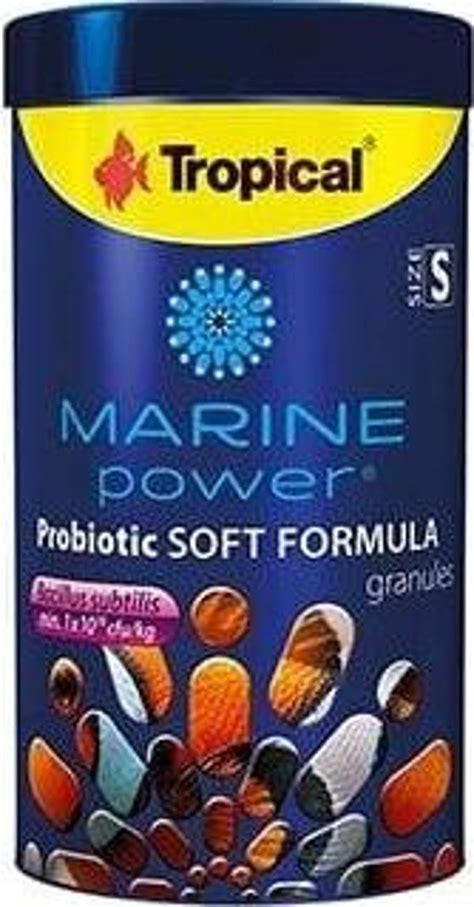 Tropical Marine Power Probiotic Soft Formula Prebiyotik Katkılı Omnivor Deniz Balık Yemi Medium