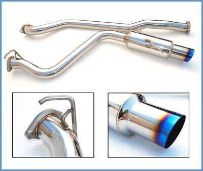 Invidia Sedan 76mm 101mm Tip Racing Ti Tip Cat Back Exhaust For 08 09