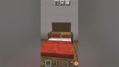 Minecraft How To Build Realistic Bed In Minecraft Shorts Youtube