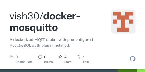 Github Vish30docker Mosquitto A Dockerized Mqtt Broker With