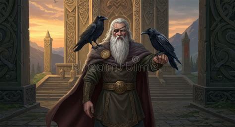 Odins Wisdom Ravens And Valhalla Norse Mythology Odin Ravens Wisdom
