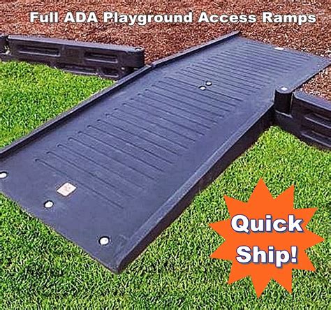 ADA Full Ramp For Timber Playground Borders