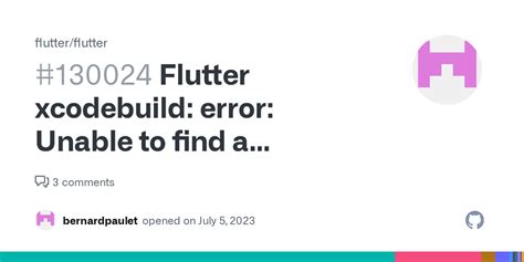 Flutter Xcodebuild Error Unable To Find A Destination Matching The