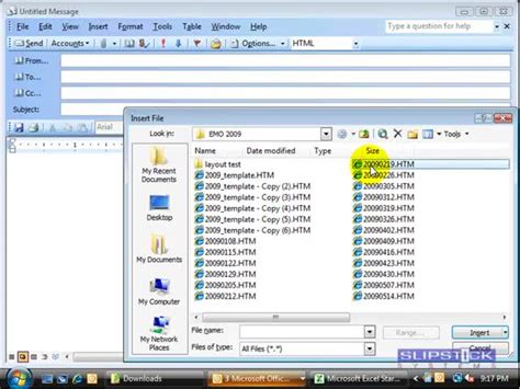 How To Insert A Text Or Html File Into A Message
