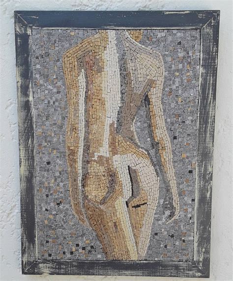Mosaic Woman Nude Mosaic Art Handmade Mosaic Mosaic Wall Art Mosaic Decoration SMARTDECOR
