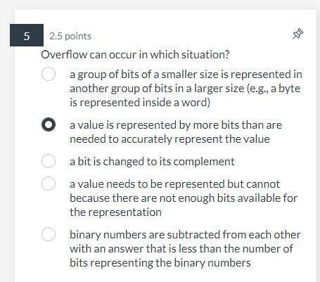 Solved 2 5 Points Which Of The Following Is 16 Bits Long In Chegg