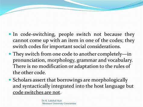 Bilingualism Code Switching And Code Mixing