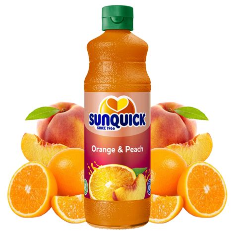 Sunquick Koncentrat Orange Peach Pomarańczowy Dodatek Do Napoju 700ml 5775345121172 • Cena