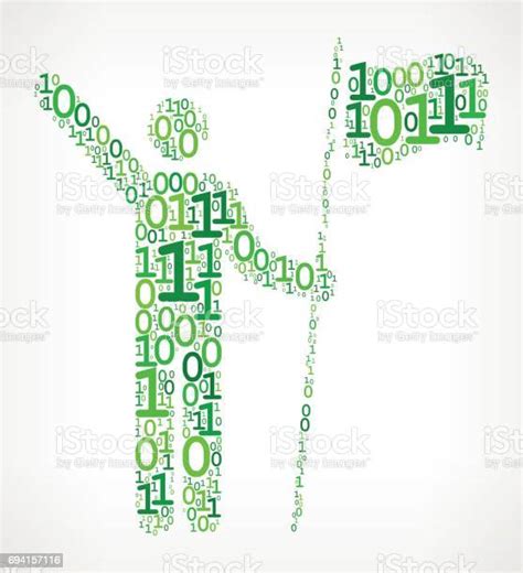 남자 플래그 이진 코드 제로 한 벡터 일러스트 레이 션 0에 대한 스톡 벡터 아트 및 기타 이미지 0 1 가상현실 Istock
