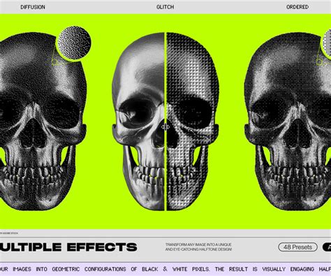 Artstation Bitmap Lab One Click Pixel Halftone Photoshop Action