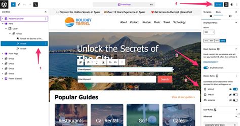 Hide Blocks And Patterns On Mobile With WordPress WP Eagle