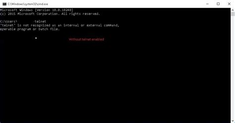 Knowledge Area How To Enable Telnet Client On Windows