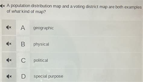 A Population Distribution Map And A Voting District Map Are Both