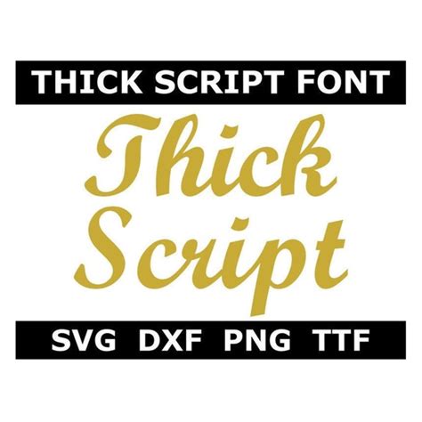 Script Font Svg Ttf Fancy Script Font Alphabet Thick Scri Inspire