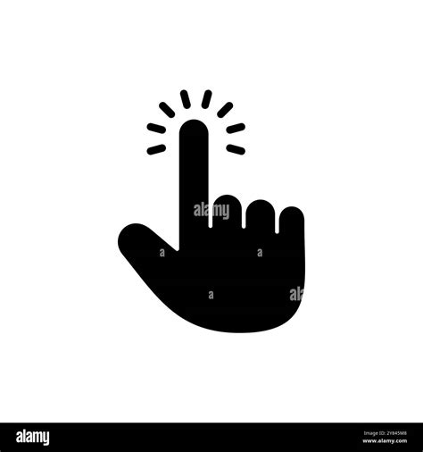 hand cursor icon vector cursor sign and symbol hand cursor icon clik