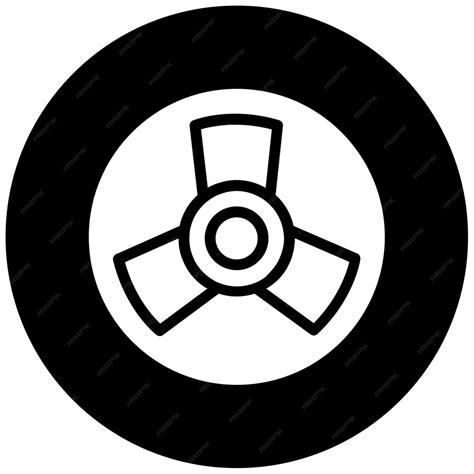 Premium Vector Radiation Symbol Vector Illustration