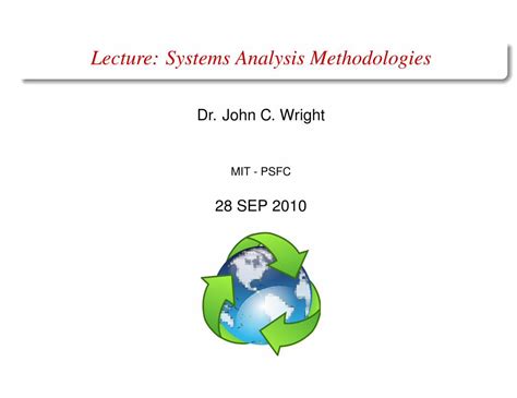 pdf lecture systems analysis methodologies a critical feature in