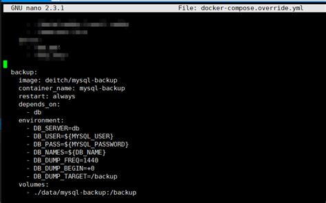 not work even no any useful logs · issue 114 · databacker mysql