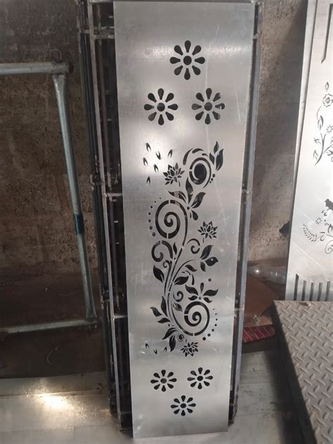 Cnc Plasma Curl With Flower Jali Svg Dxf Design Makerbhawan