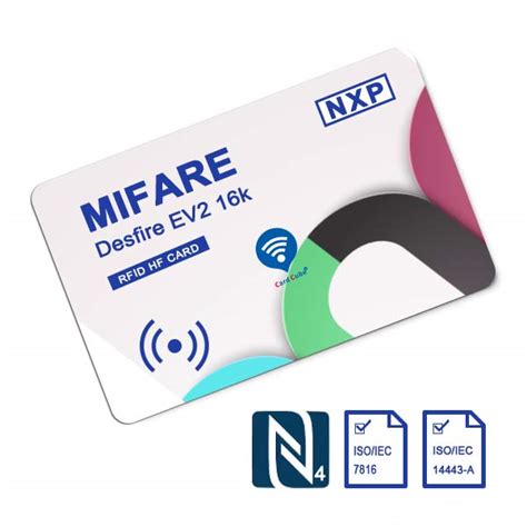 Custom RFID Card MIFARE DESFire EV KB Cardcube
