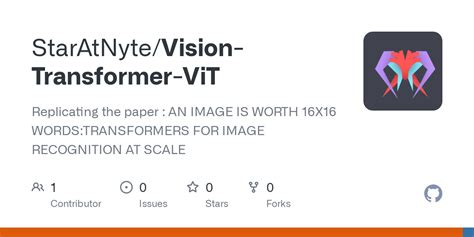 Github Staratnyte Vision Transformer Vit Replicating The Paper An Image Is Worth 16x16