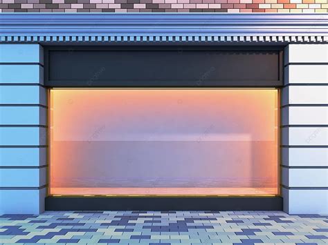 Classical Empty Storefront Template Business Space Photo Background And