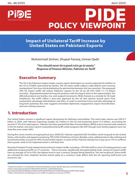 Media Coverage Policy Viewpoint Impact Of Unilateral Tariff Increase