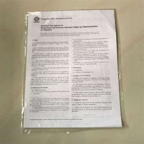 Promo Ori Astm E526 08 Standard Test Method For Measuring Fast Neutron