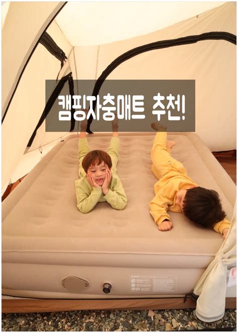 리브리움 에어매트 더블 사이즈 캠핑자충매트 추천 네이버 블로그